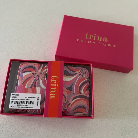 Trina Turk | Bags | Trina Turk Groovy Zip Around Wallet | Poshmark